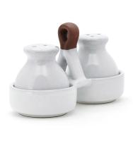 China Ceramic Condiment Container Cruet Set Ceramic Salt And Pepper Shakers Cruet for sale