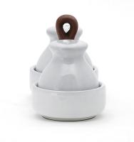 China Ceramic Condiment Container Cruet Set Ceramic Salt And Pepper Shakers Cruet for sale