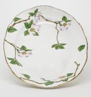 China Floral Ceramic Dinner Plates Tableware Gold Rim Ceramic Soup Plate TW-02A121 for sale