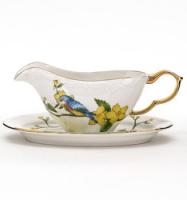 China 12 Inch Custom Ceramic Bowl Gravy New Bone Soup Bowl With Tray 12 Oz 8 Oz 4 Oz for sale