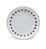 China Tableware Dinner Plate Set Stoneware Handpaint Dinner Sets Gold Ceramic Dinner Plates for sale