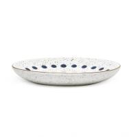 China Tableware Dinner Plate Set Stoneware Handpaint Dinner Sets Gold Ceramic Dinner Plates for sale