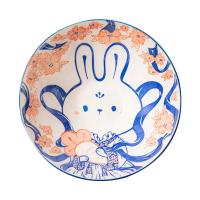 China Ready To Ship In Stock Personalized Ceramic Bowls Gift Set Colorful Printed Under Glazed Kitchen 4pcs Soup 6.5 Inch 8 Inch for sale