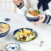 China Ready To Ship In Stock Cat Ceramic Plate Tableware Flat Plate Dinner Plate Ceramic Pottery Dinnerware Sets for sale