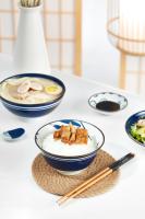 China Best Blue Ceramic Stoneware Dinnerware Sets Gift Cat Plate Bowl Set Exquisite Gift for sale