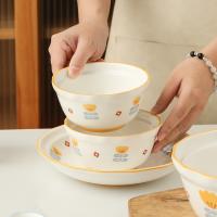 China Huang Fengling Flower Dinnerware Set 6pcs For Household Or Children 10 Inch Ceramic Bowl for sale