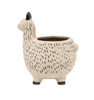 China Ceramic Decorative Flower Pots Modern 3D Animal Alpaca Shaped Indoor 6 Inch 12