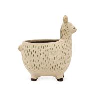China Ceramic Decorative Flower Pots Modern 3D Animal Alpaca Shaped Indoor 6 Inch 12