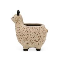 China Ceramic Decorative Flower Pots Modern 3D Animal Alpaca Shaped Indoor 6 Inch 12