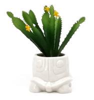 China Hot sale custom white stoneware succulent 3D Snail shaped flower succulent pots planter for sale