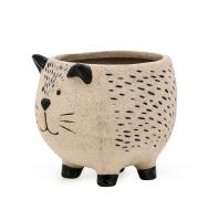 China Unique Kitten Cat Flower Succulent Pot in Pottery Clay Ceramic Wholesale Hot Sale Lovely Instagram 3D Flower/succulent Pots for sale