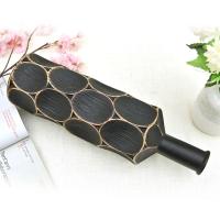 China High quality creative bottle shape black luxury Polyresin vase for party table decor for sale
