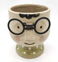 China Unique Boy Shaped Flower Succulent Pot 3D Ceramic Lovely Instagram for sale