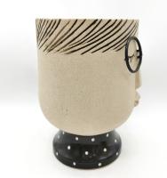 China Porcelain Ceramic Plant Pots For Succulents Lovely Instagram 3D Unique LADY Shaped for sale