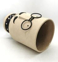 China 14 Inch 10 Inch 12 Inch Ceramic Flower Pot Lovely Instagram 3D Unique MEN Shaped for sale