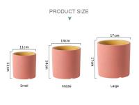 China Hot Sale 3 4 5 Inch Colorful Ceramic Cylinder Plant Pot Nordic Ceramic Flower Pot For customization for sale