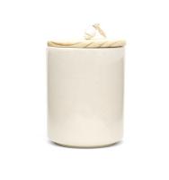 China Geometric Ocean Blue Ceramic Canister Sets Tea Coffee Sugar Storage Jar For Kitchen With Lid And Silicon Ri for sale