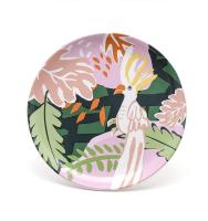 China 8 Inch Dinnerware Ceramic Colorful Salad Plate For Spring Summer Custom Pottery Dinnerware for sale