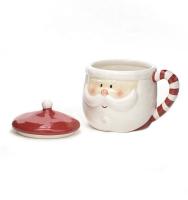 China Porcelain Christmas Dinner Set Custom 3D Ceramic Christmas Mug Mrs Santa Claus Coffee Mugs As Gift for sale