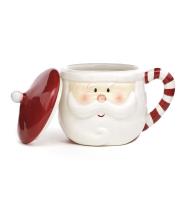 China Porcelain Christmas Dinner Set Custom 3D Ceramic Christmas Mug Mrs Santa Claus Coffee Mugs As Gift for sale