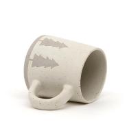 China Handmade Christmas Coffee Mug Ceramic Stoneware Mugs Gift Ceramic Mug 3D Silk Print for sale