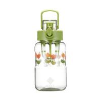 China 650ML Water Bottles Glass Outdoor Large Capacity Baby Reusable Straw Cup For School Home Room for sale