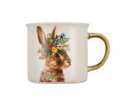 China Custom Gold Handle Mug Ceramic Mug Set of 1 Microwave and Dishwasher Safe for sale