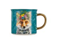 China Custom Gold Handle Mug Ceramic Mug Set of 1 Microwave and Dishwasher Safe for sale