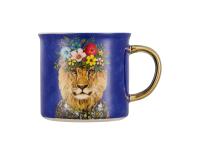 China Custom Gold Handle Mug Ceramic Mug Set of 1 Microwave and Dishwasher Safe for sale