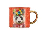 China Custom Gold Handle Mug Ceramic Mug Set of 1 Microwave and Dishwasher Safe for sale