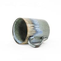 China Ceramic 3D blue brown Mug Ceramic Coffee Milk Mug with 3d reactive glaze for sale