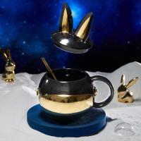China Ready To Ship In Stock Custom ceramic cute 3d animal face shaped coffee mugs for gift for sale