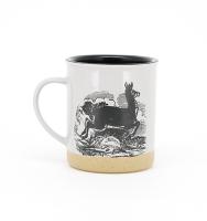 China Horse Deer Ceramic Coffee Mugs Durable And Stylish For Your Office for sale