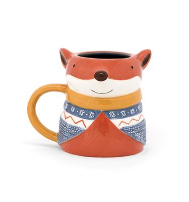 China Christmas Claus Illustration 3d Ceramic Mug for Office for sale