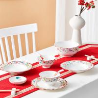 China Ready To Ship In Stock Contemporary Dining Custom Ceramic Dinnerware Set Includes Dinner Plate Salad Plate Bowl Mug for sale