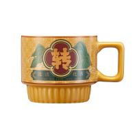 China Space-saving Ceramic Stacking Mug For Thanksgiving Presents for sale