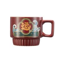 China Space-saving Ceramic Stacking Mug For Thanksgiving Presents for sale