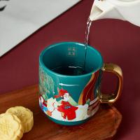 China Stylish Stacking Stoneware Ceramic Coffee Mugs With Eco Friendly Handicraft for sale