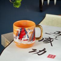 China Stylish Stacking Stoneware Ceramic Coffee Mugs With Eco Friendly Handicraft for sale
