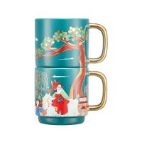 China Stylish Stacking Stoneware Ceramic Coffee Mugs With Eco Friendly Handicraft for sale