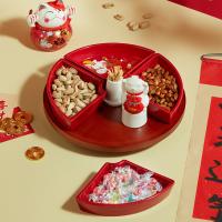 China Ready To Ship In Stock Charming Ceramic Plates Unique And Functional Home Decor for sale