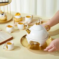 China Water Tea Brewing With Heat Resistant  Ceramic Tea Pot Set for sale