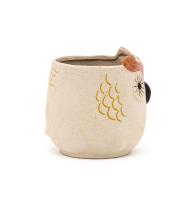 China Wholesale Hot Sale Lovely Instagram 3D Unique Owl Flower Succulent Pot In Pottery Clay Ceramic for sale