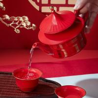 China Ready To Ship In Stock Serve Your Drinks In Style With Our Colourful Ceramic Tea Coffee Set As Picture Shown for sale