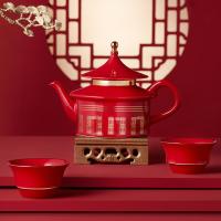 China Ready To Ship In Stock Serve Your Drinks In Style With Our Colourful Ceramic Tea Coffee Set As Picture Shown for sale
