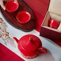 China Ready To Ship In Stock Serve Your Drinks In Style With Our Colourful Ceramic Tea Coffee Set As Picture Shown for sale