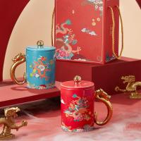 China Ready To Ship In Stock Durability Gold Handle Round Coffee Mug Customized Number Of Pieces for sale