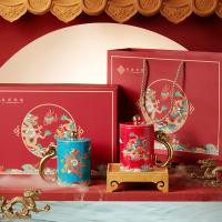 China Ready To Ship In Stock Durability Gold Handle Round Coffee Mug Customized Number Of Pieces for sale
