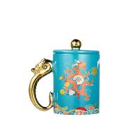 China Ready To Ship In Stock Durability Gold Handle Round Coffee Mug Customized Number Of Pieces for sale