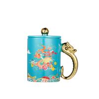 China Ready To Ship In Stock Durability Gold Handle Round Coffee Mug Customized Number Of Pieces for sale